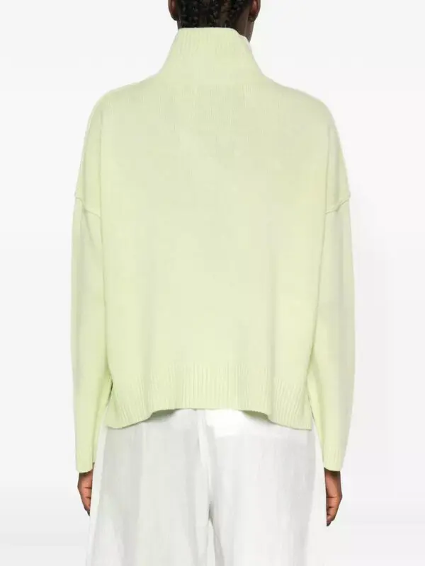 SCAGLIONE High-neck Dropped-shoulder Sweater