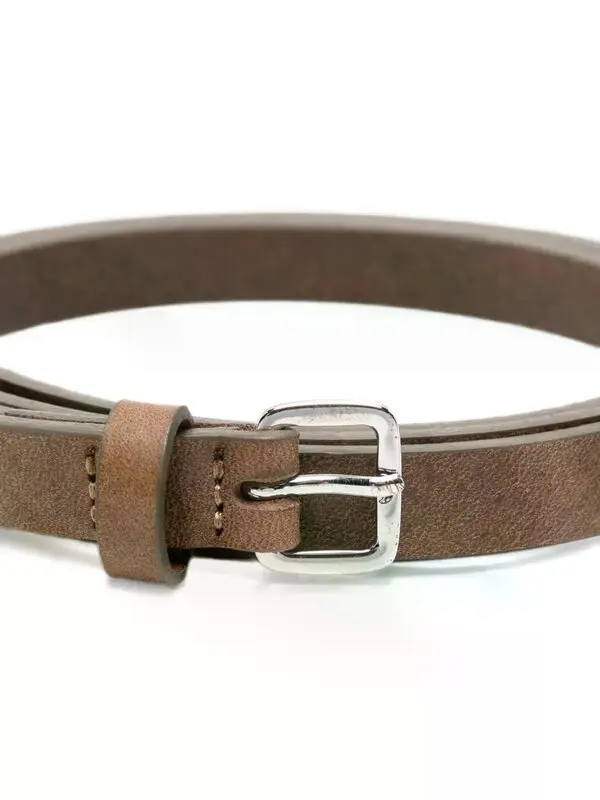 TELA Buckle-fastening Leather Belt