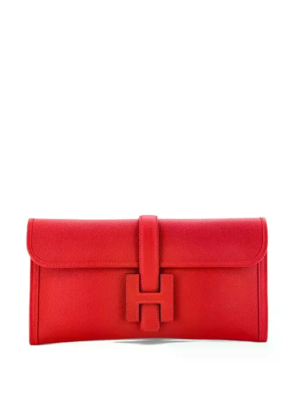 Hermès Jige Elan Epsom 29 Clutch Bag - Red
