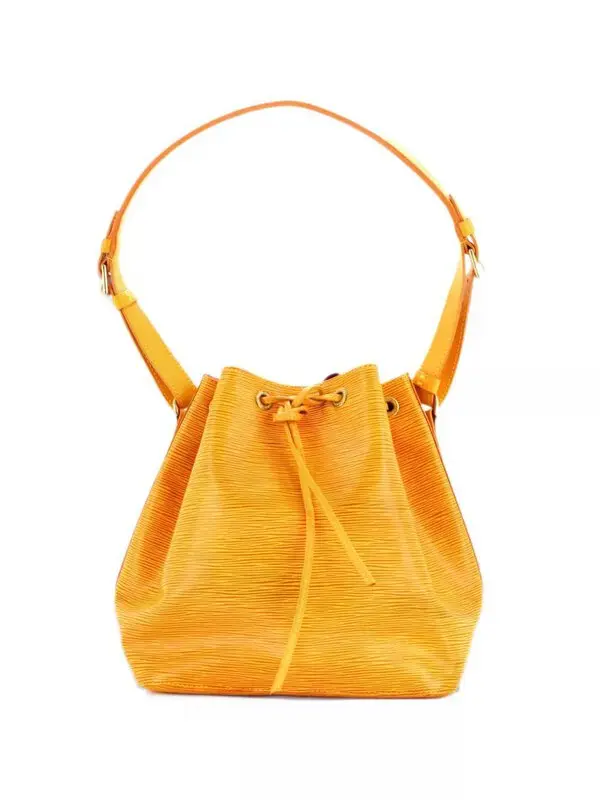 LOUIS VUITTON Petit Noe Handbag Epi Leather Bucket Bag - Yellow