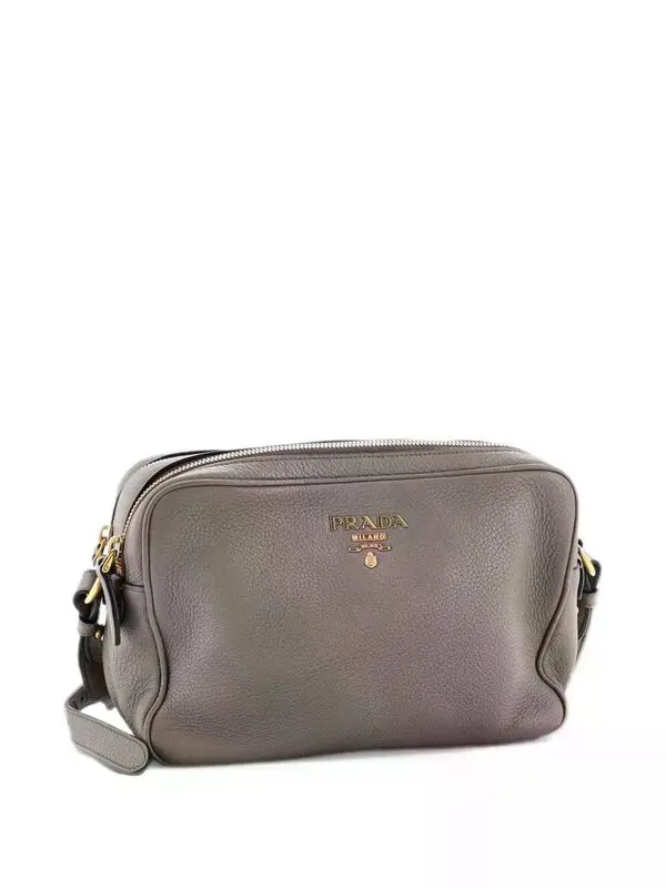 Prada Double Zip Camera Bag Vitello Daino Crossbody Bag