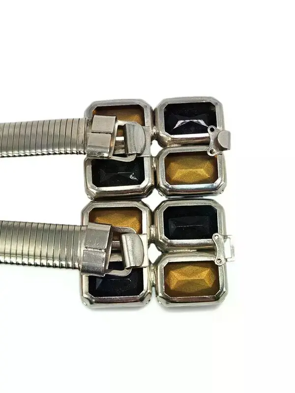 MADISON MAISON 1970s Rhinestone-buckle Stretch Belt