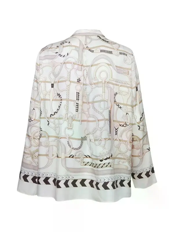 Hermès Buckle-print Silk Shirt