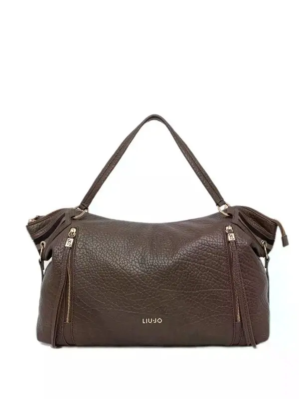 Liu Jo Pebbled-texture Zip-detail Tote Bag