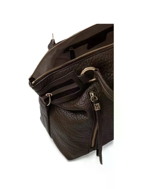 Liu Jo Pebbled-texture Zip-detail Tote Bag