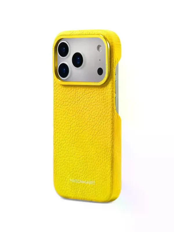 MAISON DE SABRE Grainy Leather Iphone 18 Pro Max Phone Case