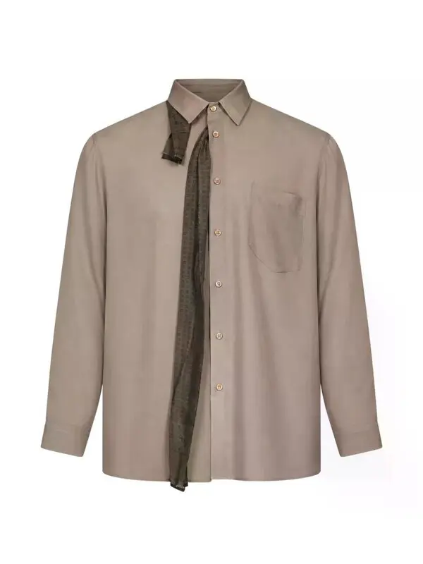 MAGLIANO Tie-detail Pocket-front Shirt