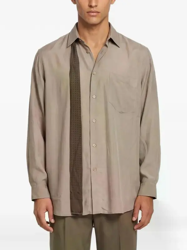 MAGLIANO Tie-detail Pocket-front Shirt