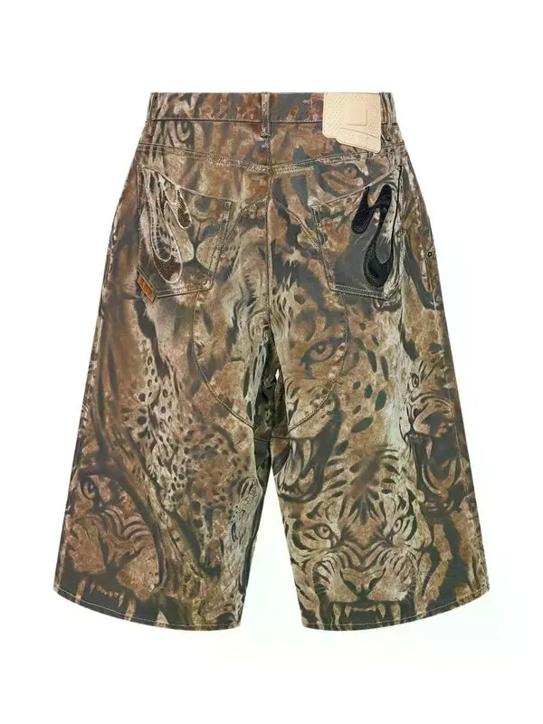 PDF Tiger-print Shorts