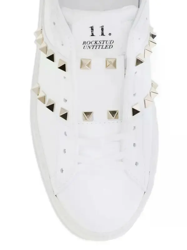 Valentino Garavani Calfskin Rockstud Untitled Sneakers