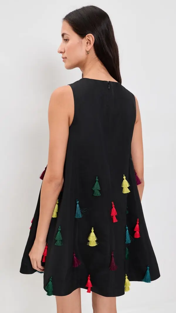 SIMONMILLER Gianna Taffeta Tassel Mini Dress