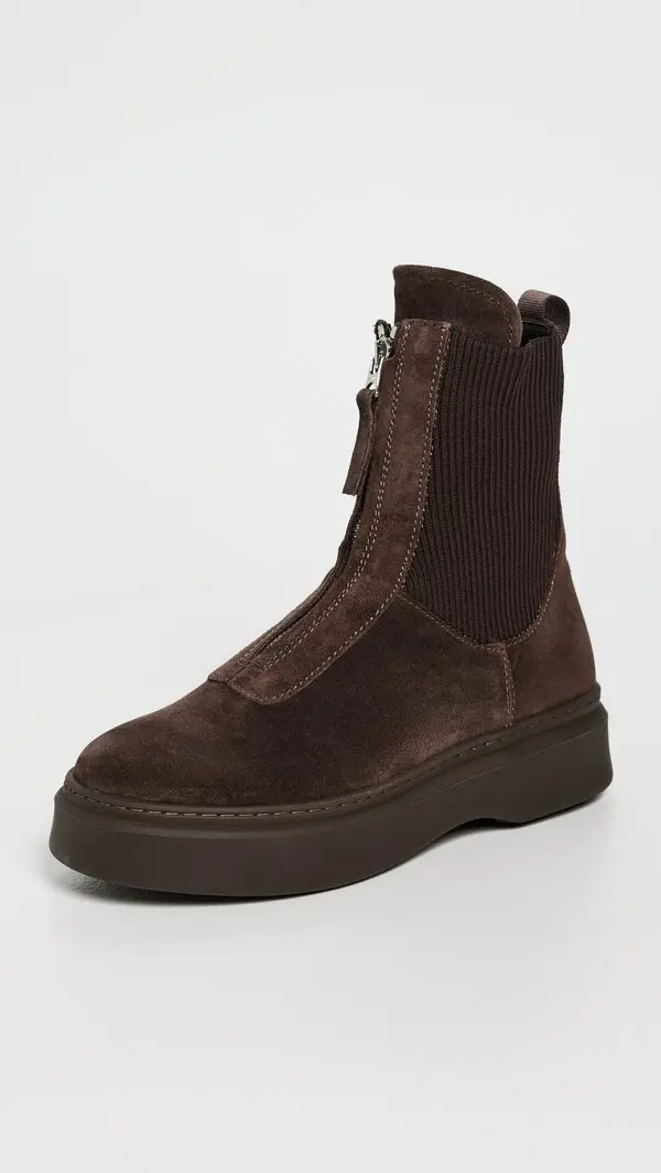 Varley Corian Zip Front Ankle Boots