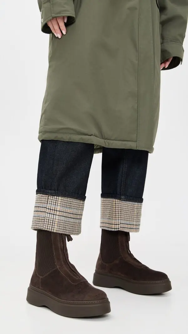 Varley Corian Zip Front Ankle Boots