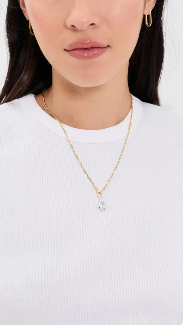 Shashi Pear Diamond Chain Necklace
