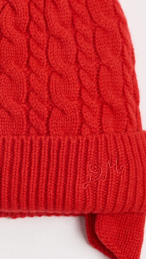 DAMSON MADDER Turn Up Tie Cashmere Mix Beanie