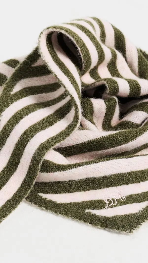 DAMSON MADDER Striped Triangle Scarf