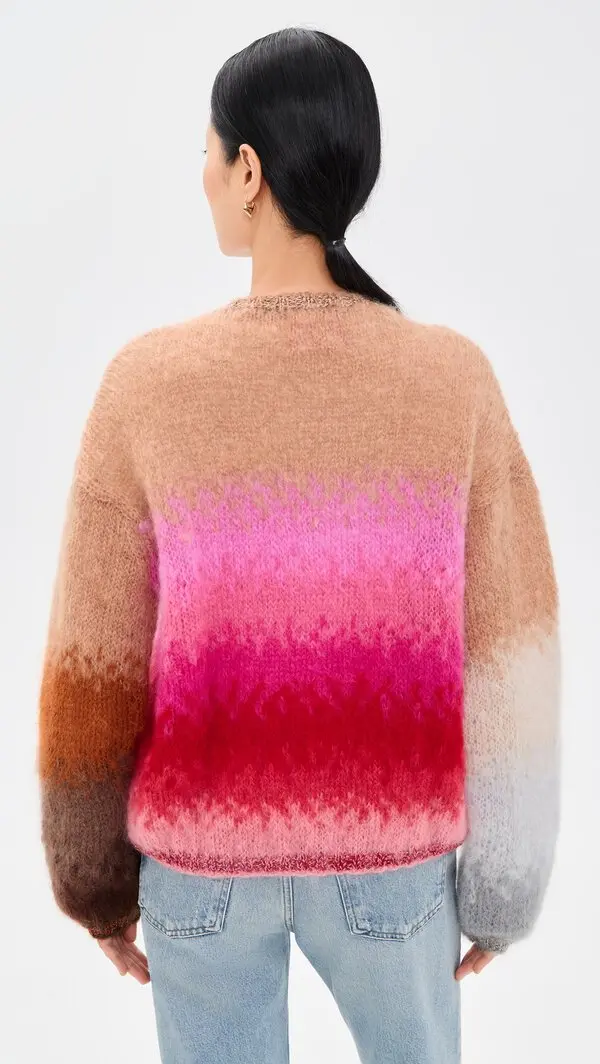 ROSE CARMINE Little Tie Dye Cardigan