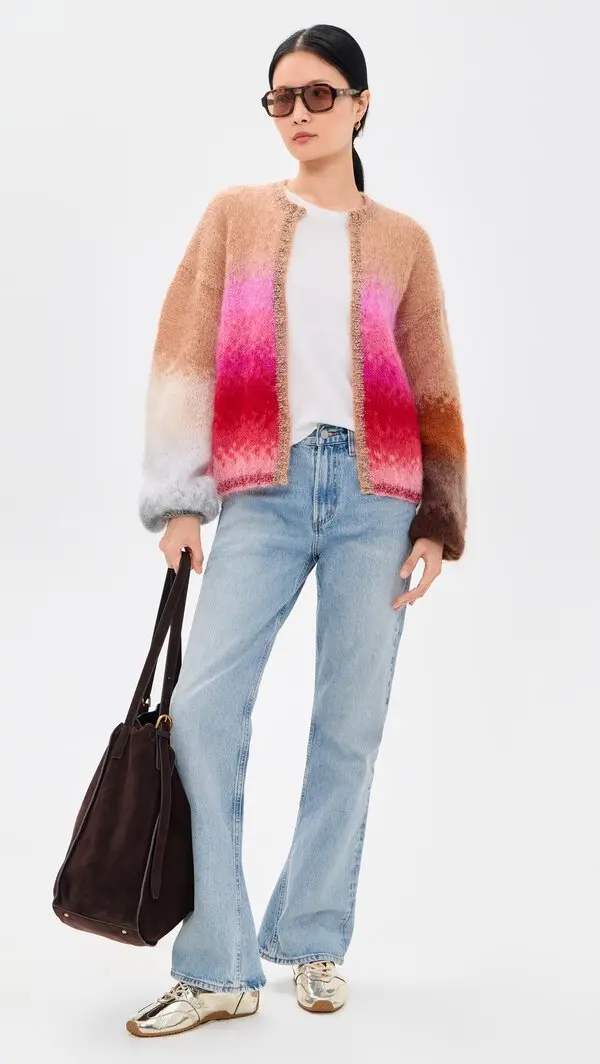 ROSE CARMINE Little Tie Dye Cardigan