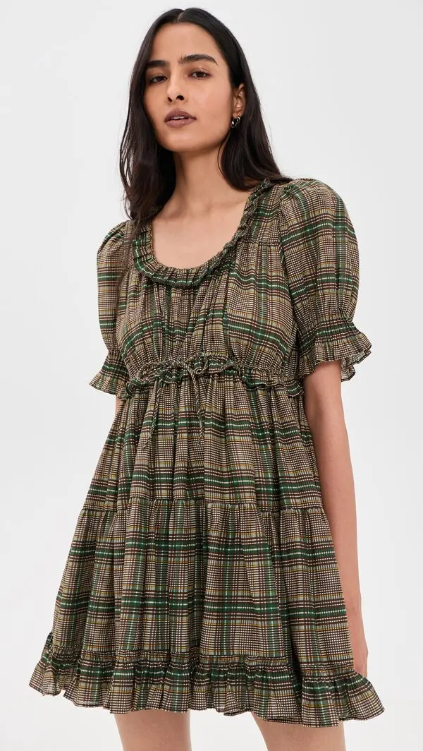 Sea Charly Plaid Mini Dress