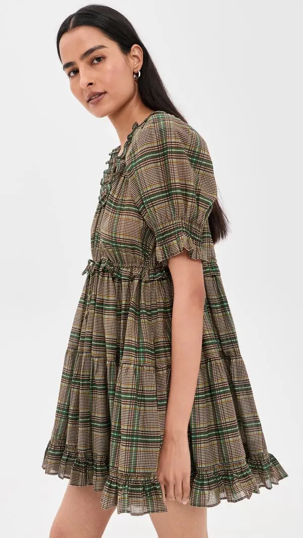 Sea Charly Plaid Mini Dress