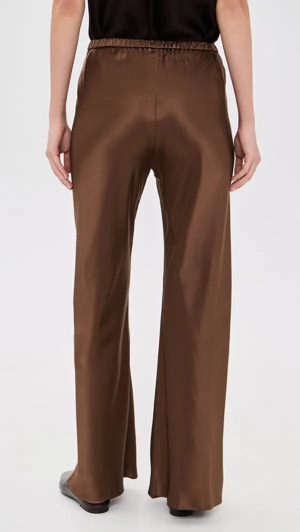 Comme Si Silk Bias Pants - Espresso