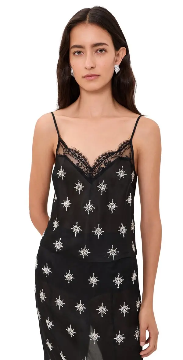 FLEUR DU MAL Star Embellished Top