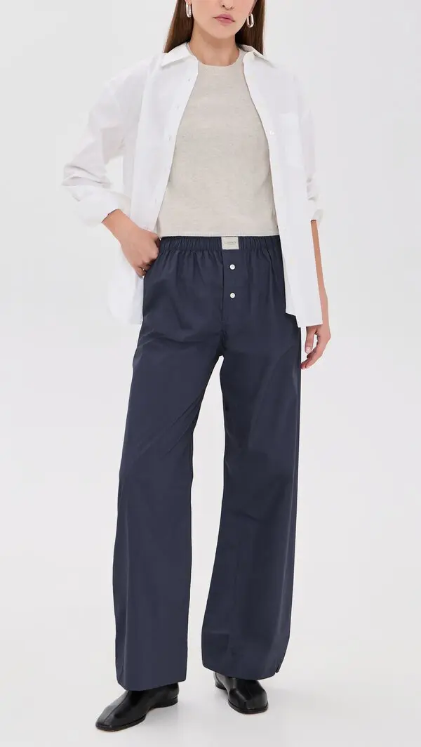 Comme Si La Boxer Alta Poplin Pants