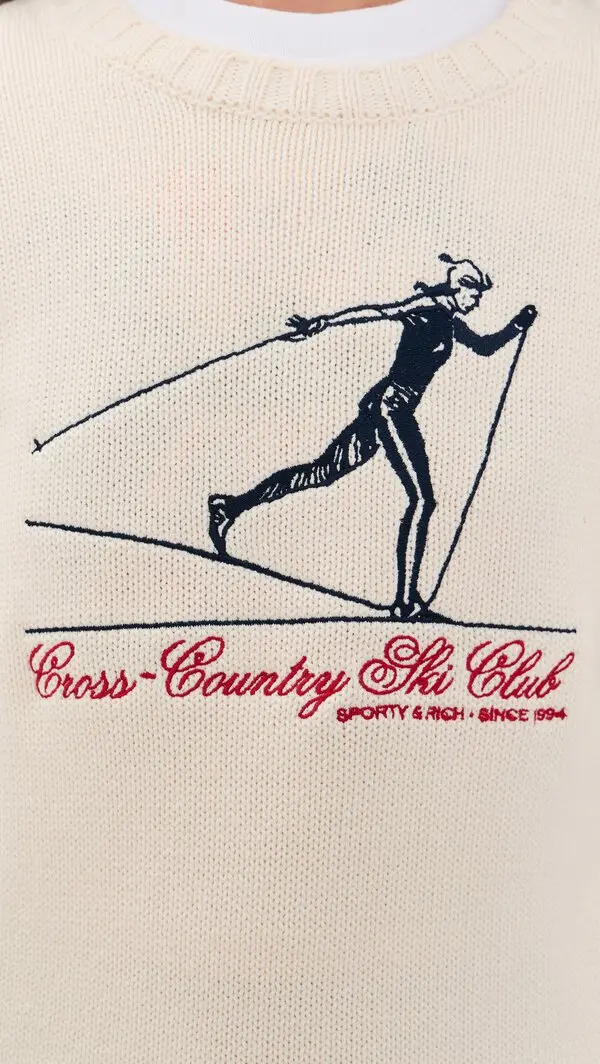 Sporty & Rich Cross Country Knitted Sweater
