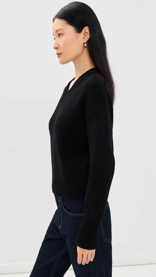 Daughter Sora Slouch V Neck Wool Sweater