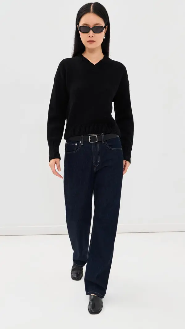 Daughter Sora Slouch V Neck Wool Sweater