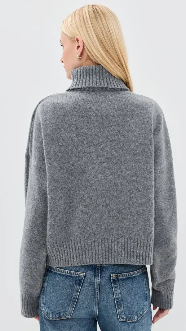 Sporty & Rich Sr Flag Wool Turtleneck Pullover