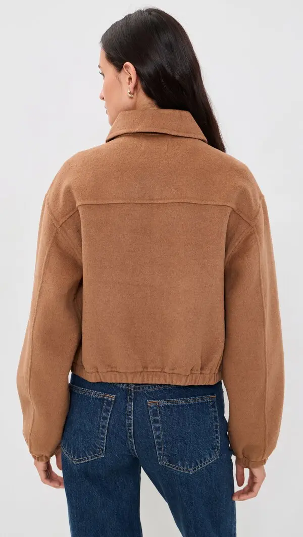 Marine Layer Zip Up Wool Jacket
