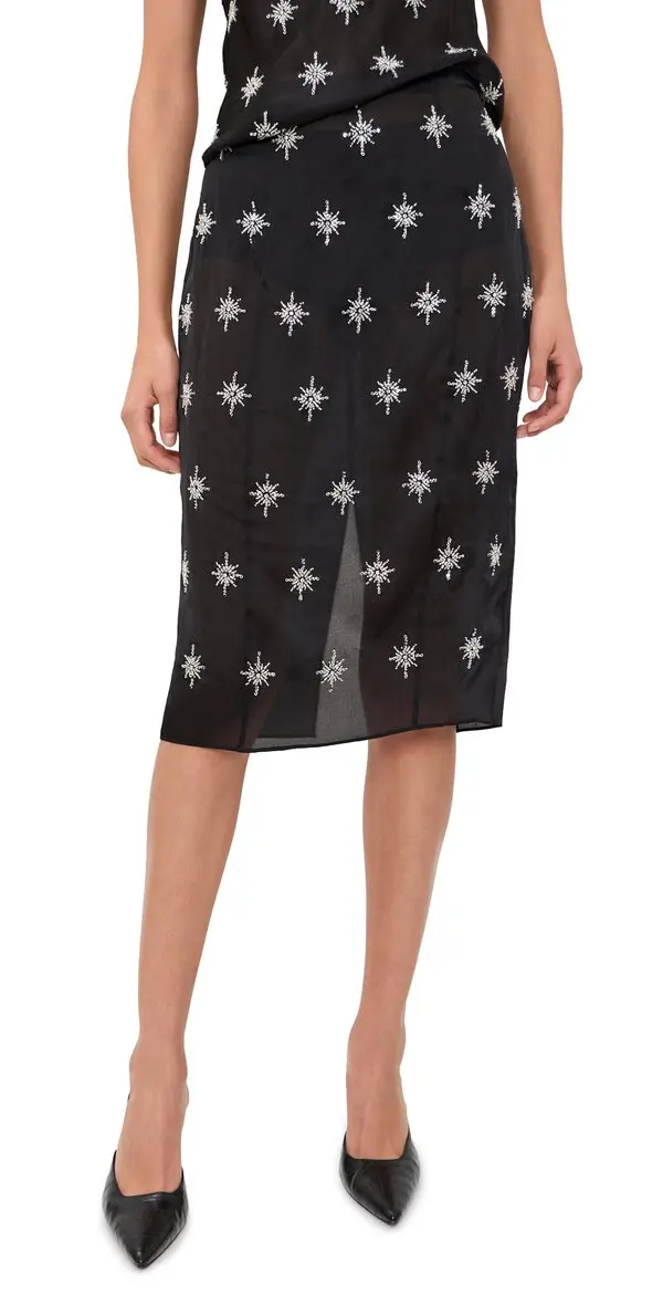 FLEUR DU MAL Star Embellished Skirt