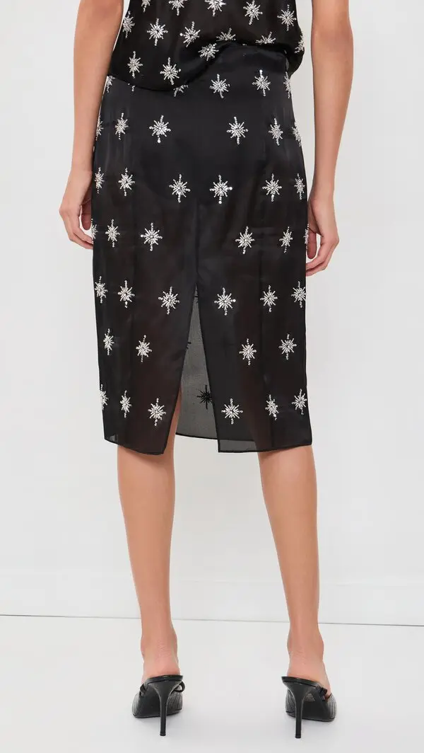 FLEUR DU MAL Star Embellished Skirt