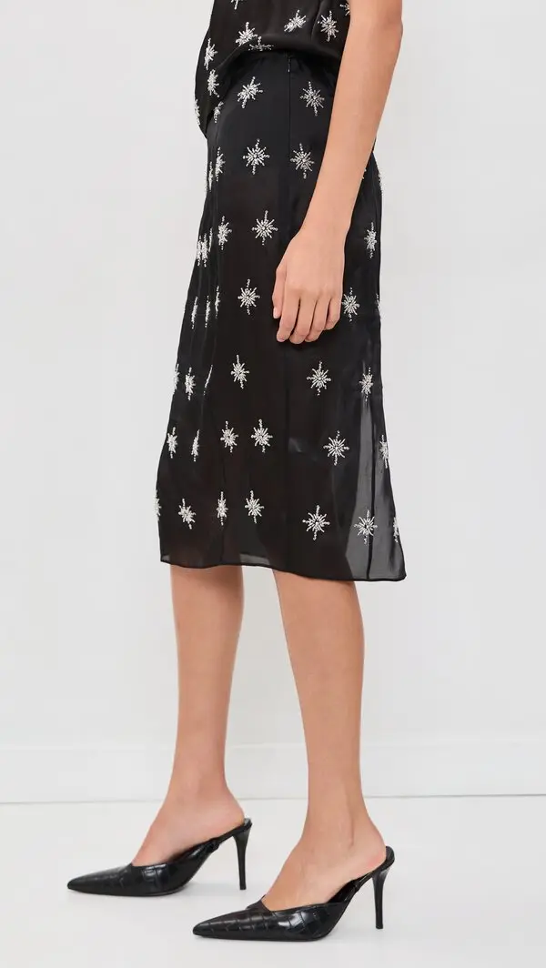 FLEUR DU MAL Star Embellished Skirt