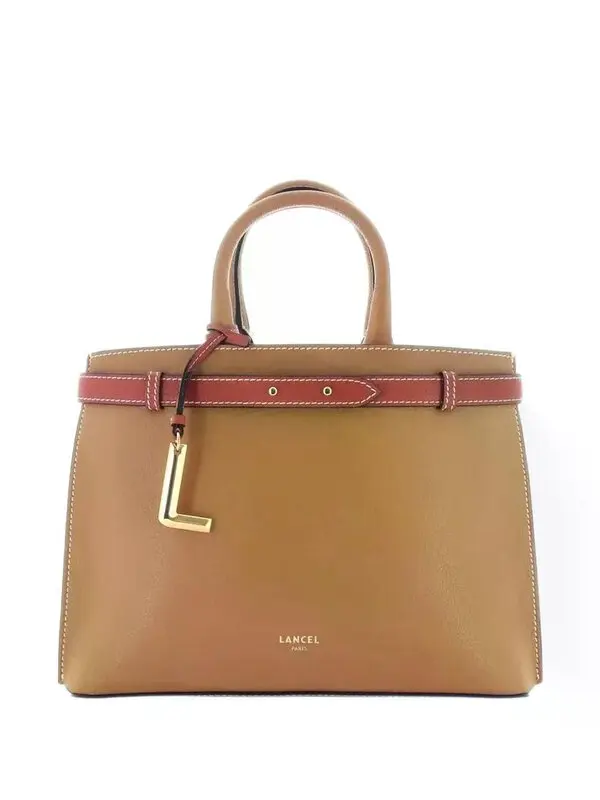 LANCEL Belted Leather Tote Bag