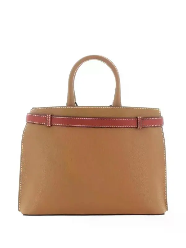 LANCEL Belted Leather Tote Bag