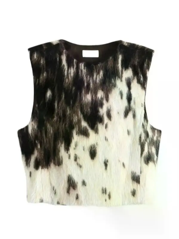 LEMAIRE Faux-fur Tie-back Top