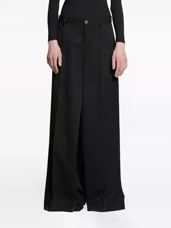 Balenciaga Pleated Virgin-wool Trousers