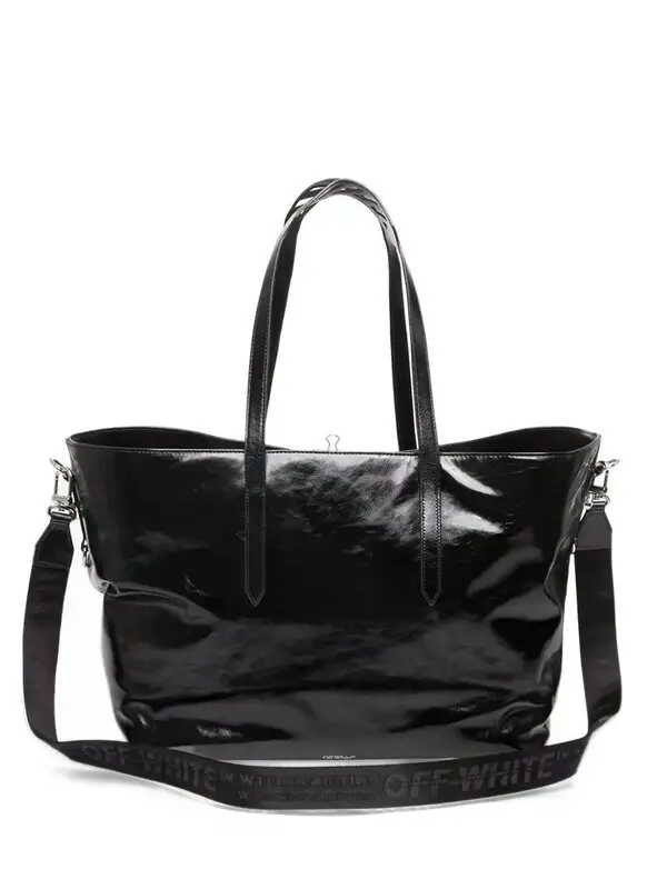 Off-White Binder Tote Bag - Black