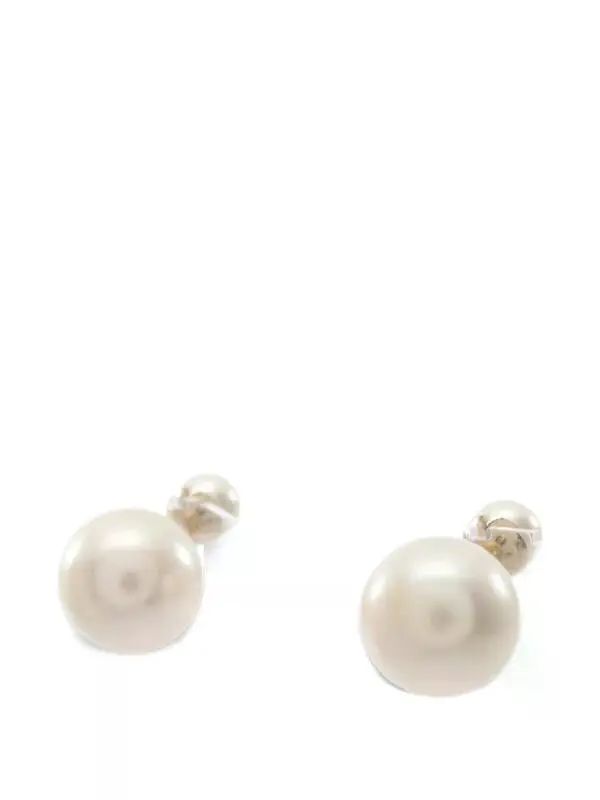 Dior 2010s Tribales Faux-pearl Earrings - Neutrals