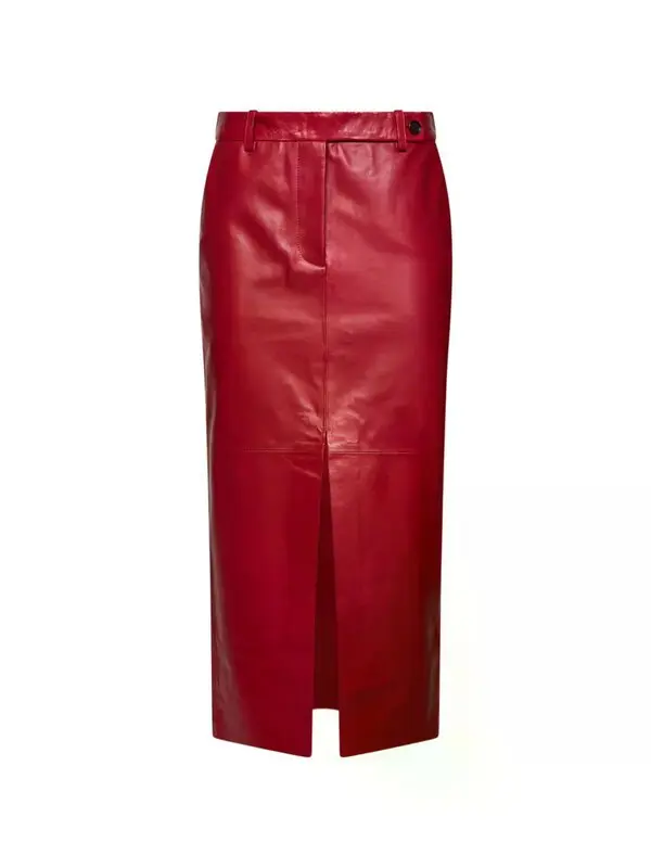 Co Leather Midi Skirt