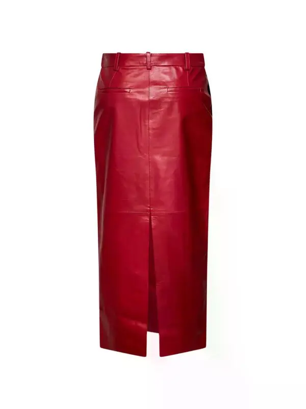 Co Leather Midi Skirt