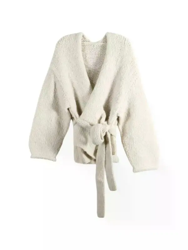 TAIGA TAKAHASHI Belted Chunky-knit Coat