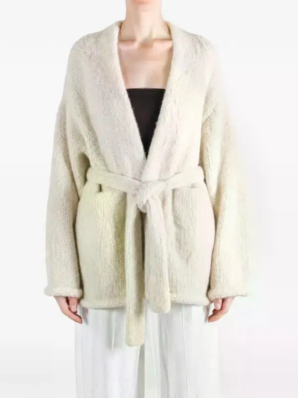 TAIGA TAKAHASHI Belted Chunky-knit Coat