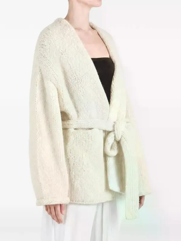 TAIGA TAKAHASHI Belted Chunky-knit Coat