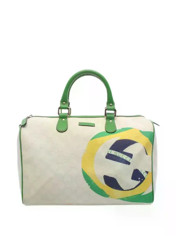 Gucci 2000s Mini Gg Brazil Travel Bag - Neutrals