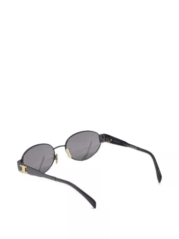 Celine Triomphe Oval Sunglasses - Black