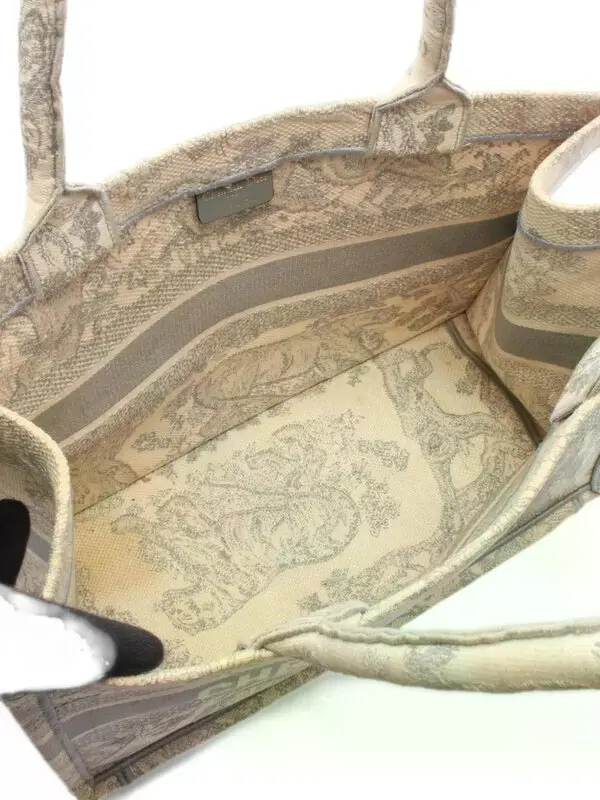 Dior 2000s Medium Book Toile De Jouy Tote Bag