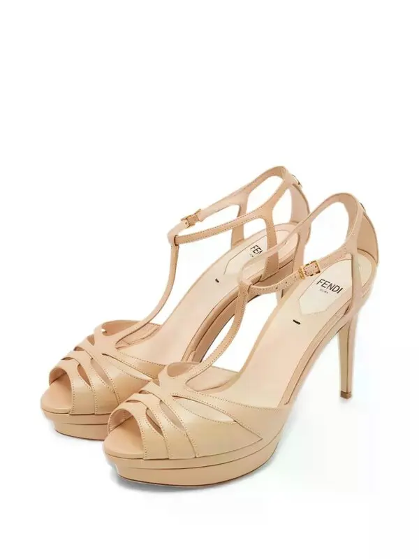 Fendi Duo T-strap Platform Sandals